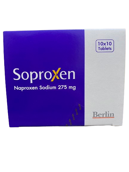 SOPROXEN 275MG.10*10'S. โซพรอกเซน 275มก. (Naproxen) | SKRS Pharma Center